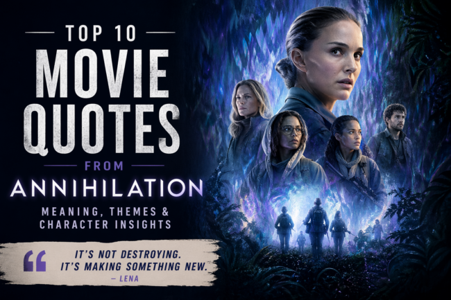 Top 10 Movie Quotes from Annihilation (2018) – Meaning, Themes ...